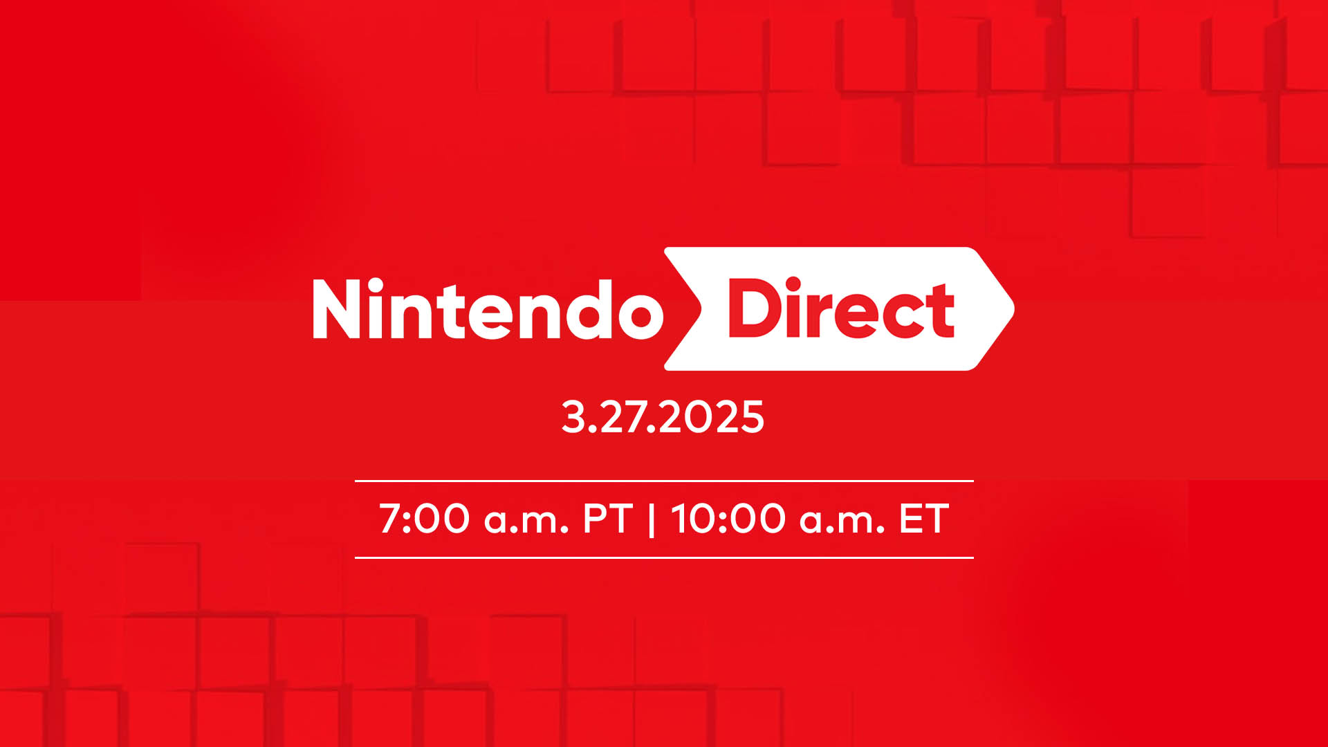 Nintendo Direct confirmado para el 27 de marzo