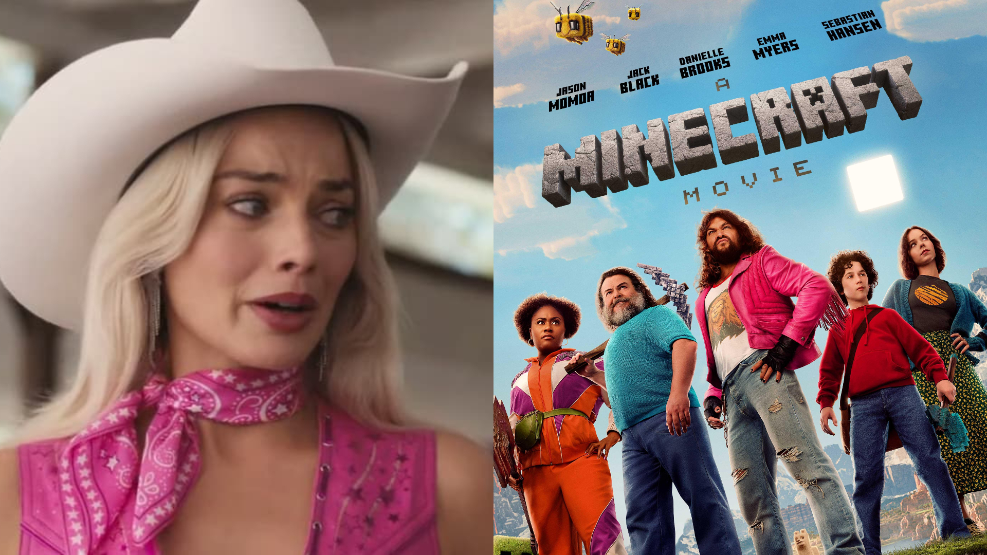 A Minecraft Movie superó a Barbie en su estreno en cines