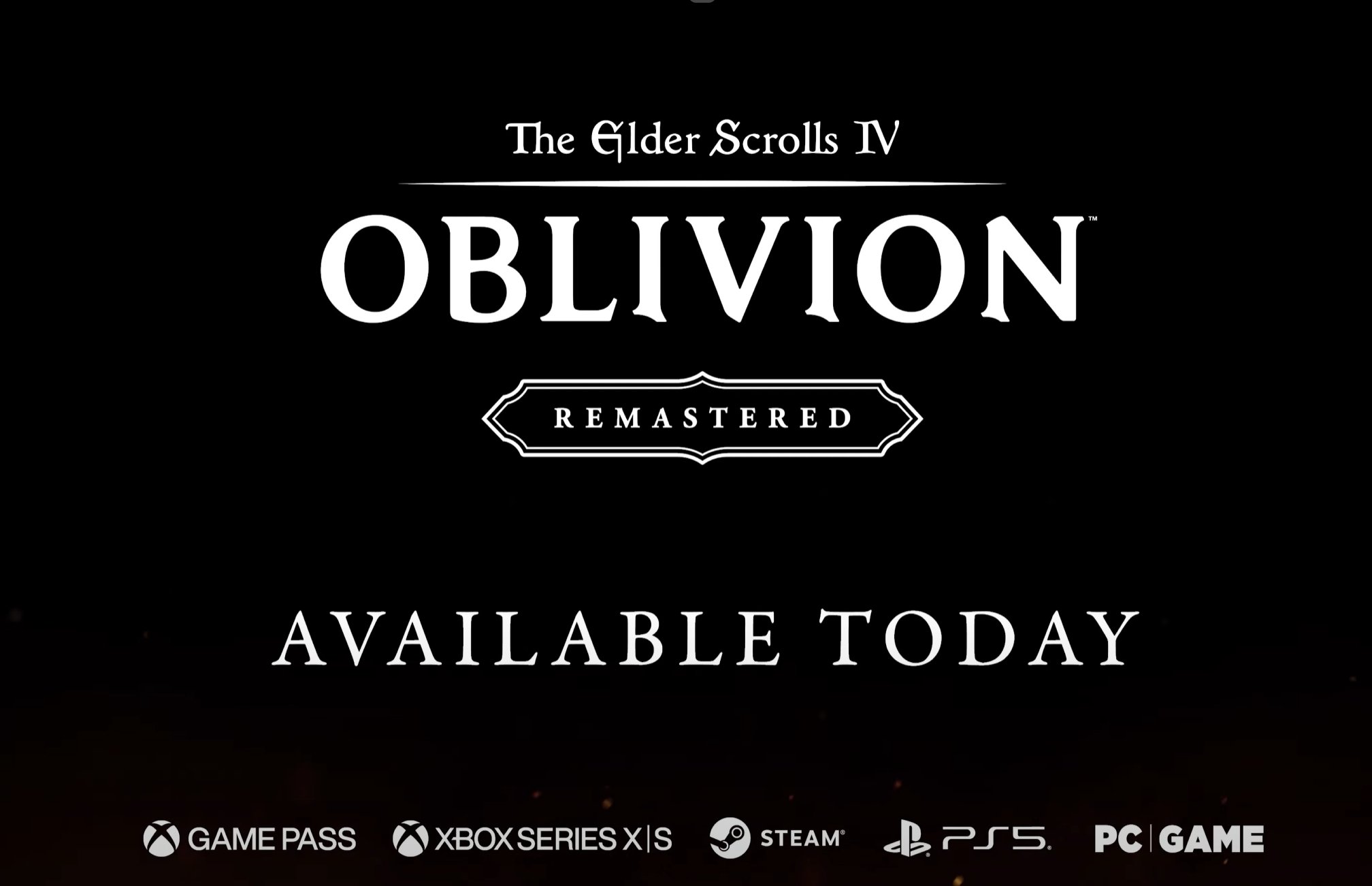 The Elder Scrolls IV: Oblivion Remastered es lanzado oficialmente