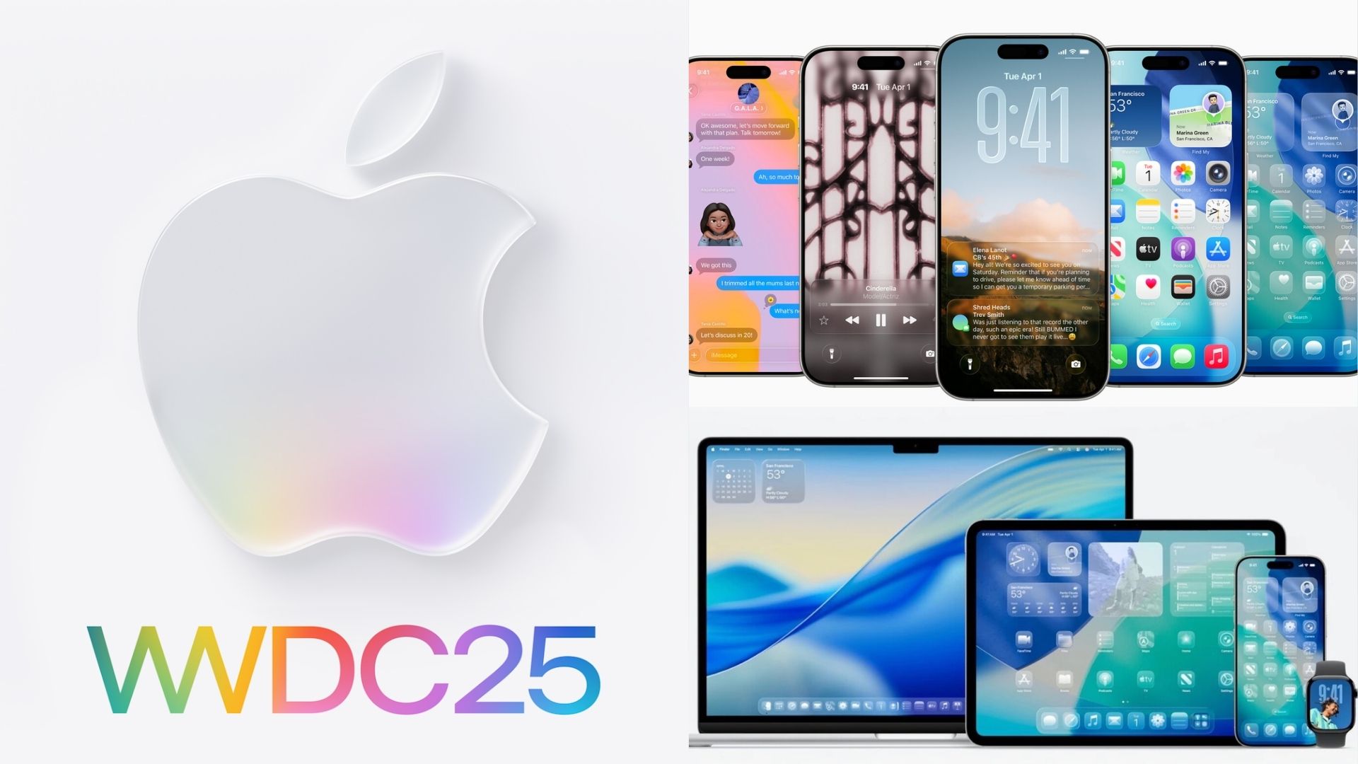Apple presenta iOS 26 con un diseño renovado