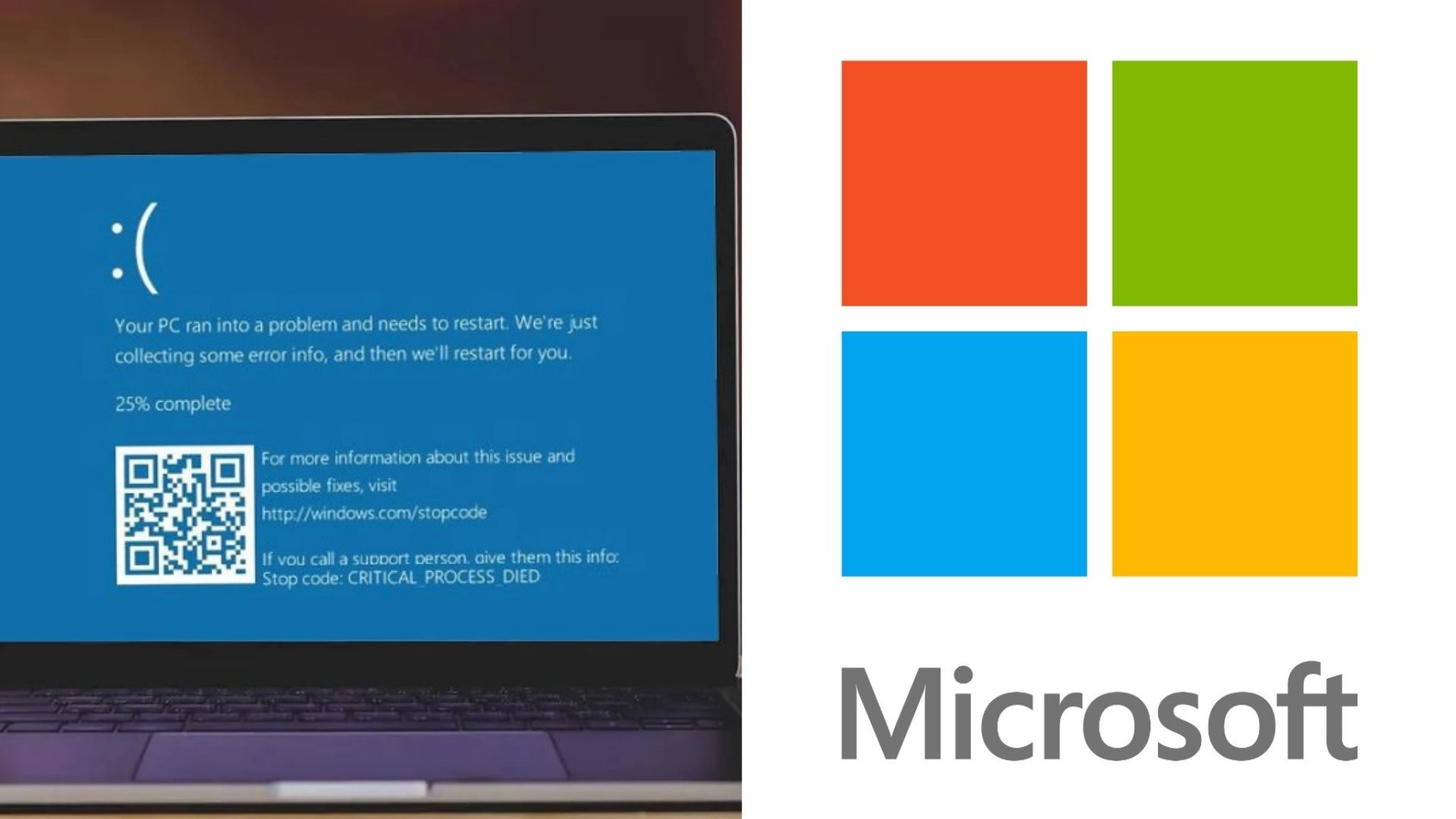 Microsoft retira la pantalla azul de la muerte tras 40 Años
