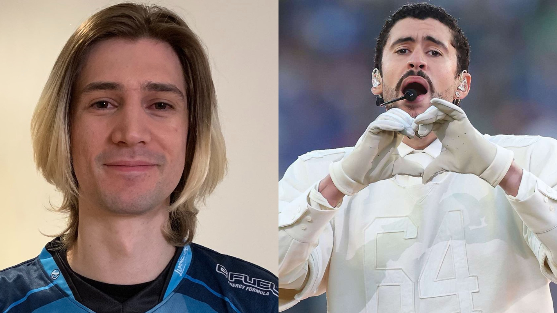 Show de Bad Bunny en el Super Bowl fue malísimo según xQc